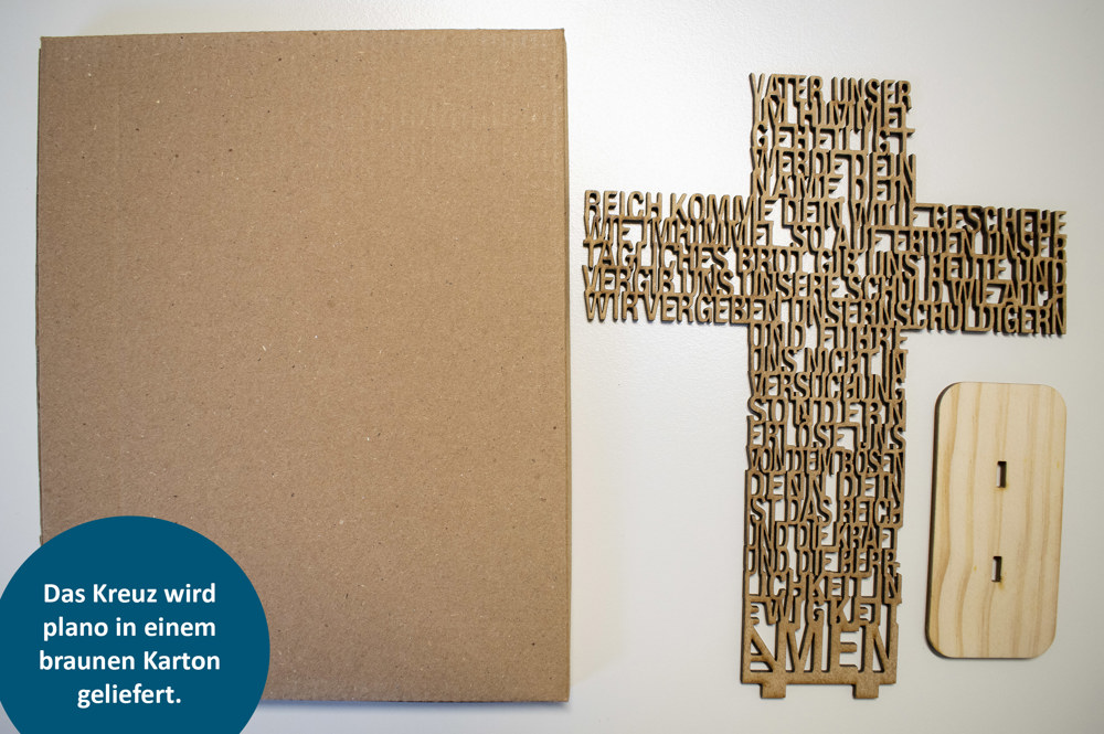 Text-Kreuz Vater unser - günstig kaufen im Shop